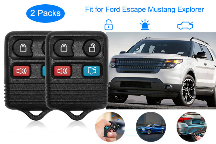 A Pair Car Remote Keyless Entry Key Fob for Ford Escape F150 Explorer ...