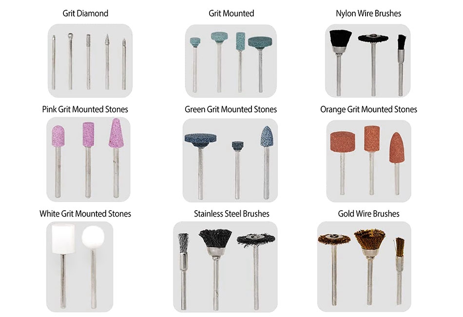 228Pcs Rotary Tool Accessories Kit For Dremel Grinding Polishing Shank ...